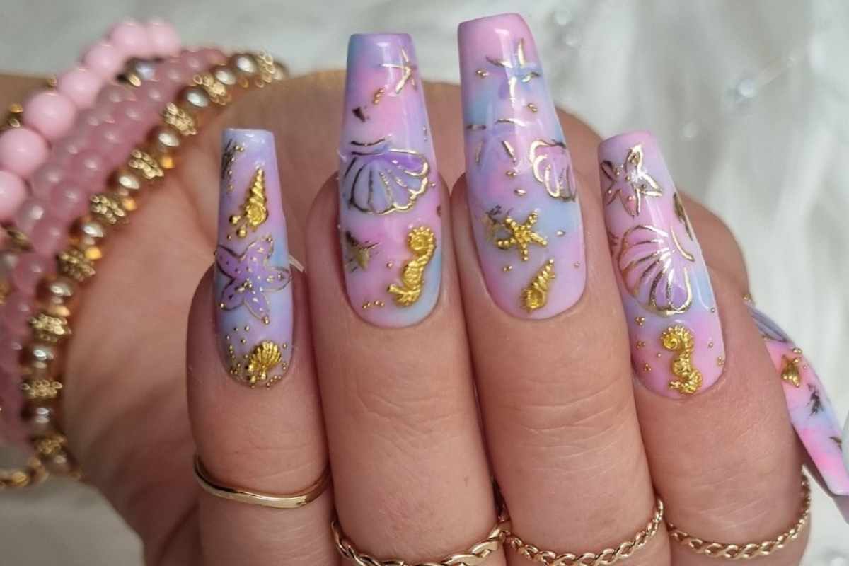 Beginner Ocean Nails: Soft Pastels and Seashell Art Made Simple